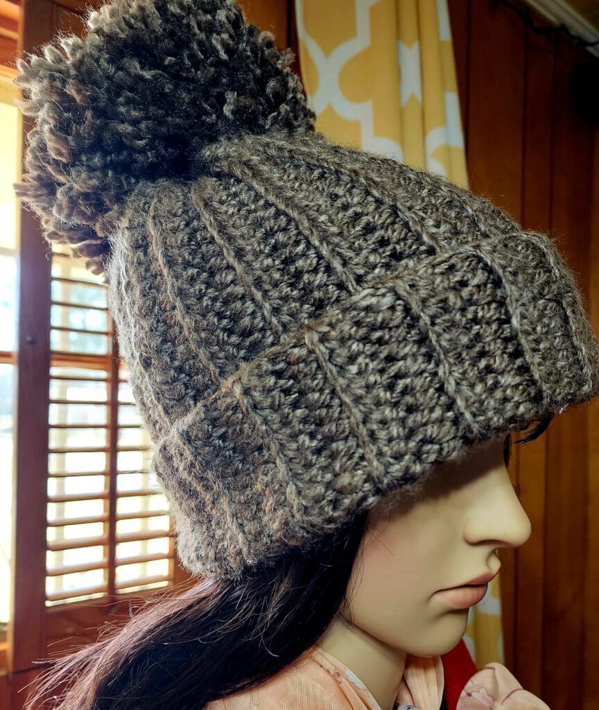 NEW!! Crochet Hat With Puff Ball - My Community Made