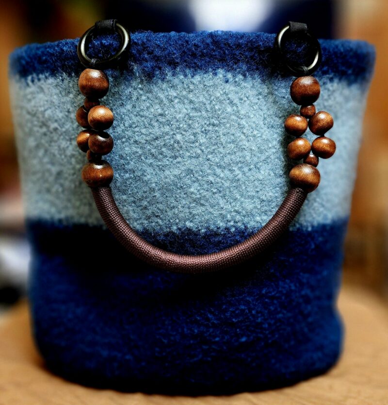 NEW! One Of A Kind, Handcrafted Wool Crocheted Felted Handbag - My ...