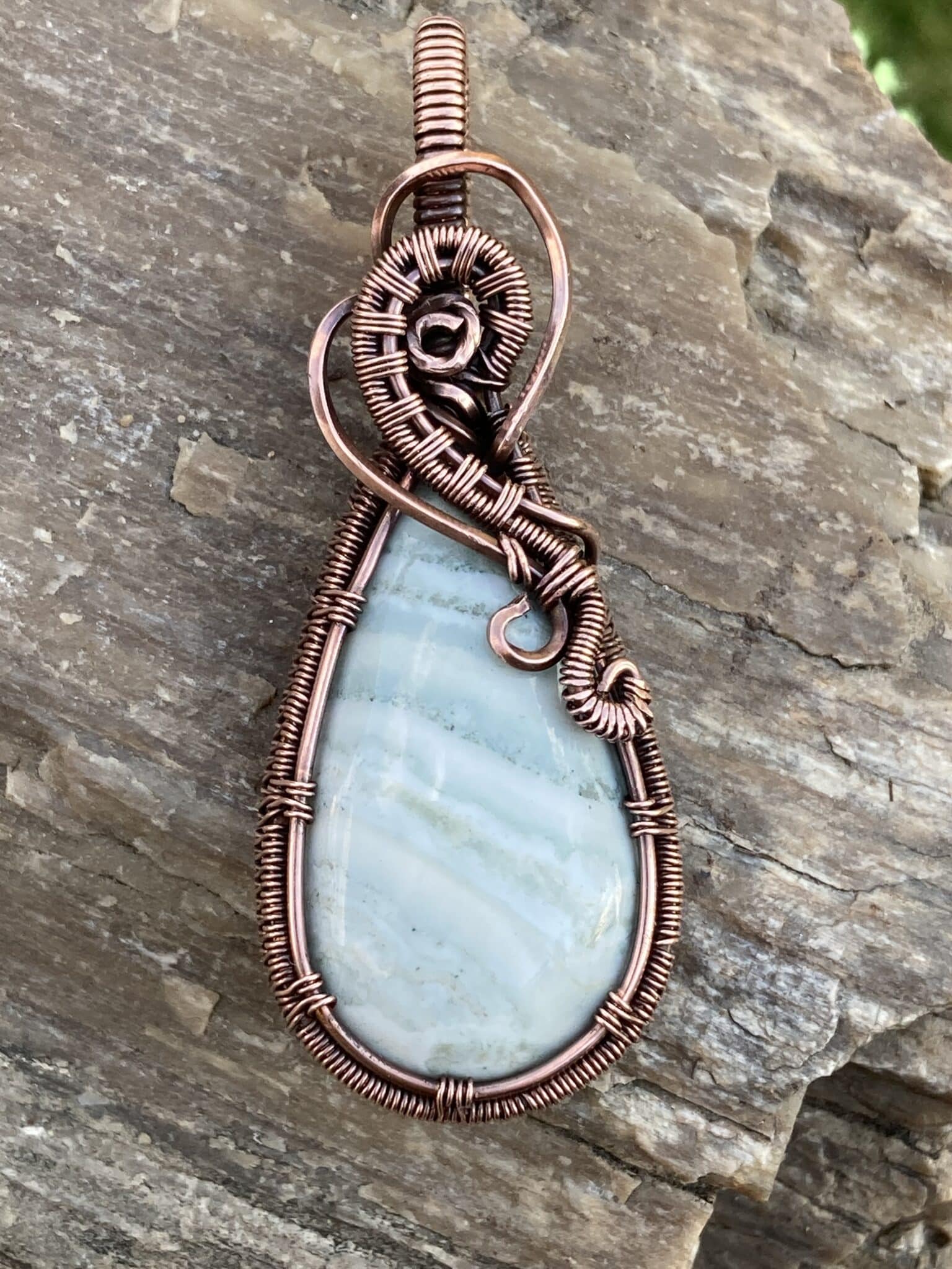 Pendant Copper and Jasper - My Community Made