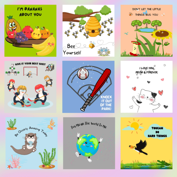 Lunch Box Cards, Fun & Motivational - Set of 30 - My Community Made
