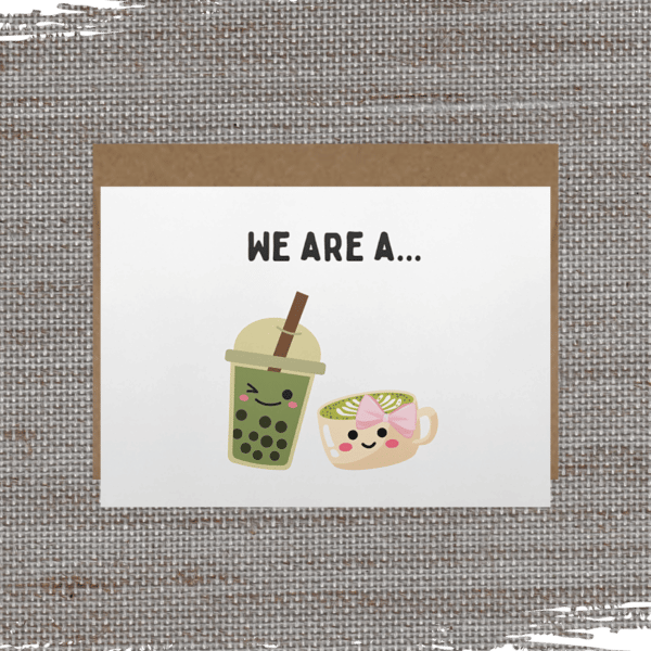 Matcha Pun Greeting Card - My Community Made