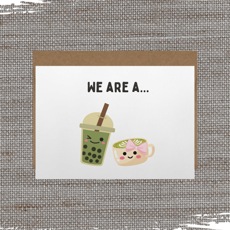 Matcha Pun Greeting Card - My Community Made