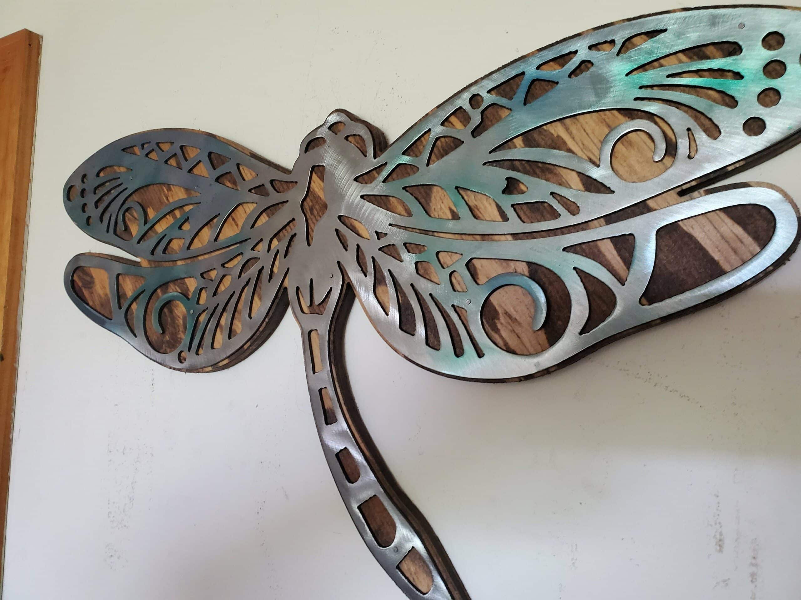 Dragonfly décor metal art wall decor | Unique wall display| dragon fly ...