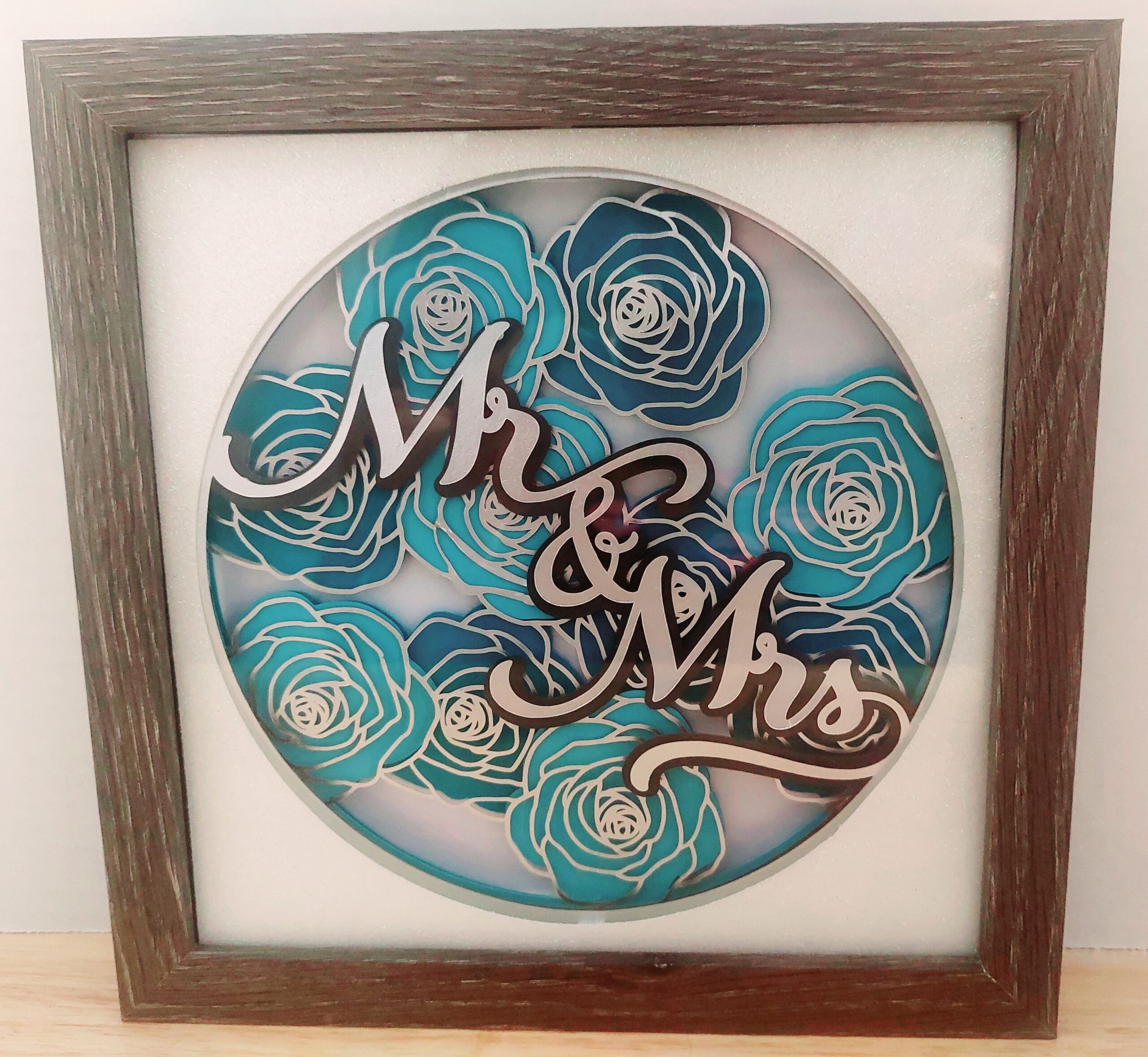 Mr & Mrs frame - My Community Made