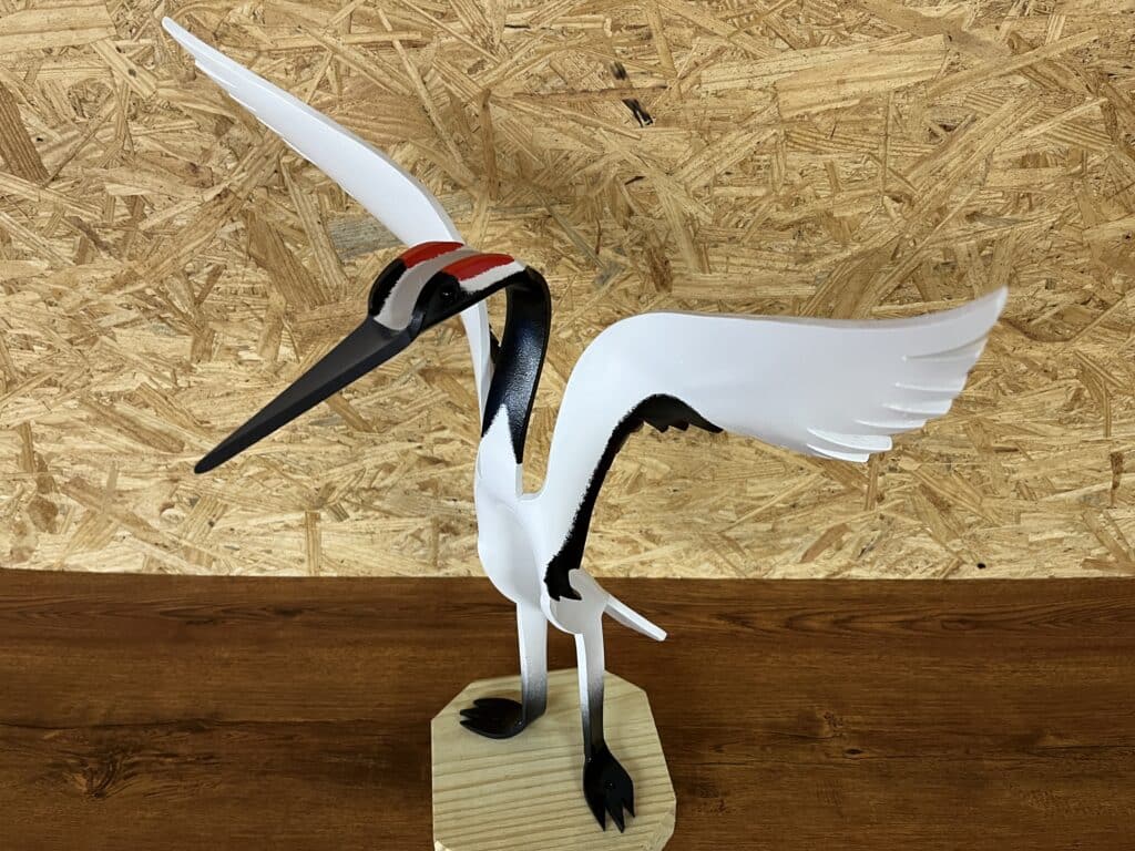 PVC Pipe Red Crowned Crane Instant Digital Download Bird Pattern