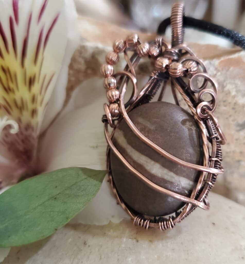 Wire Wrapped Stone Pendant - My Community Made