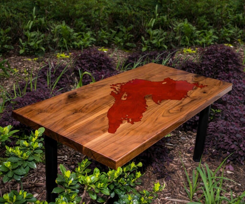 Custom Epoxy River Coffee Table / Lake Table / Any Epoxy Lake Of Your ...