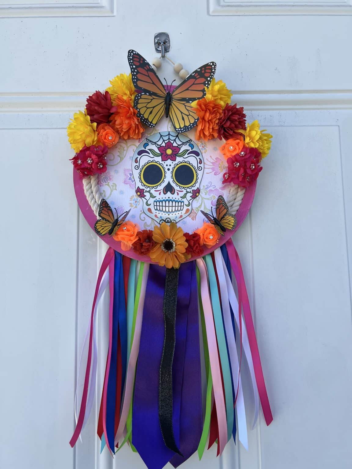 Dia De Los Muertos Door Decor - Round My Community Made