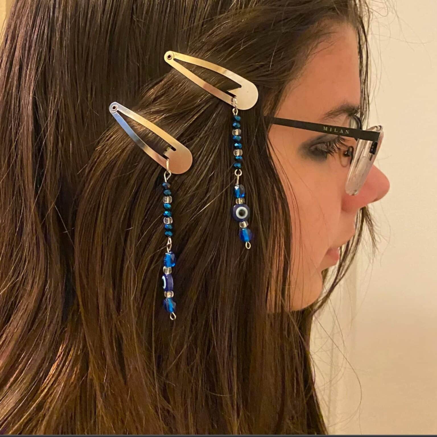 Stylish Evil Eye Dangle Hair Clip Set - Ward Off Negativity And Add A ...
