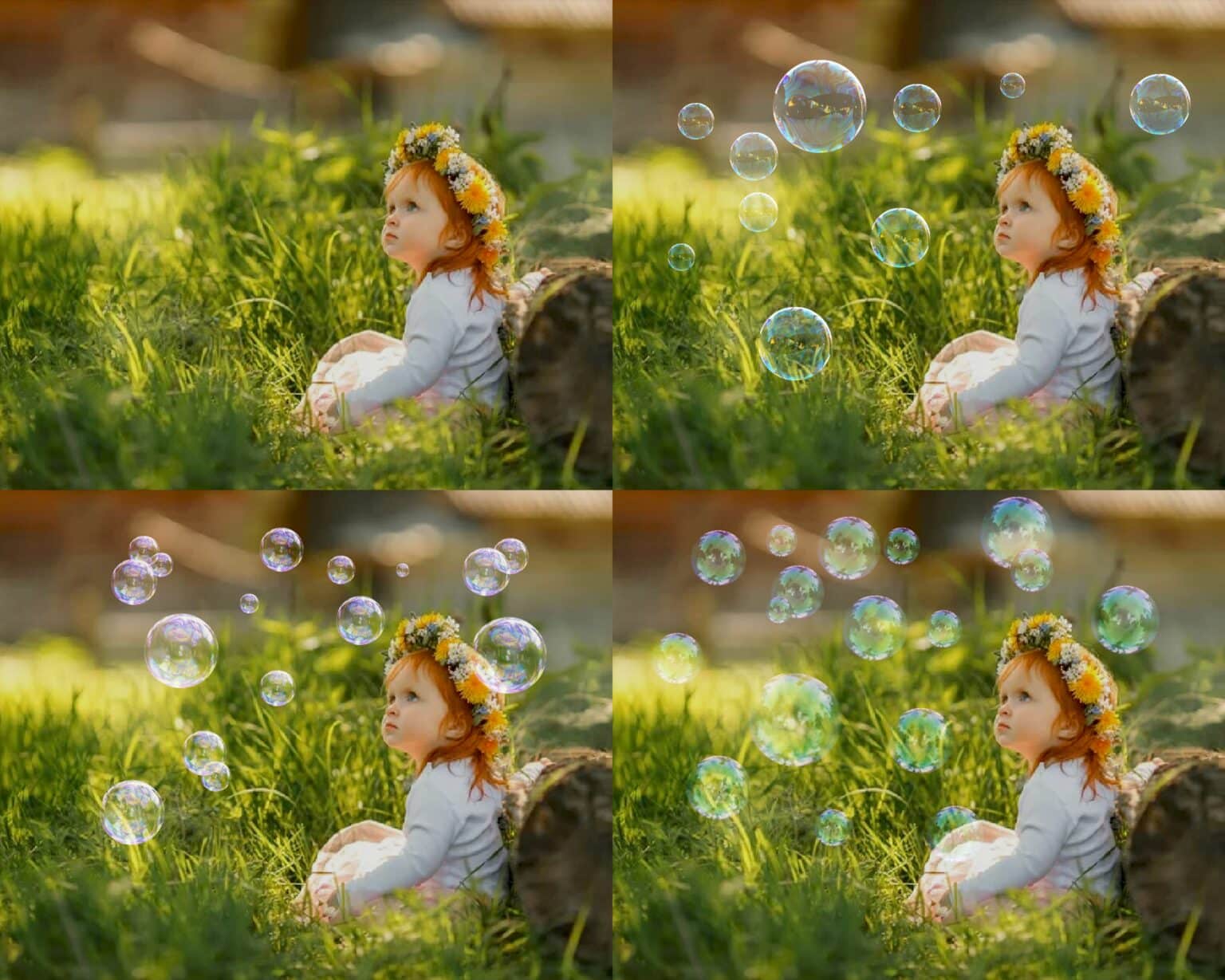 36 Realistic Soap Bubble Overlays