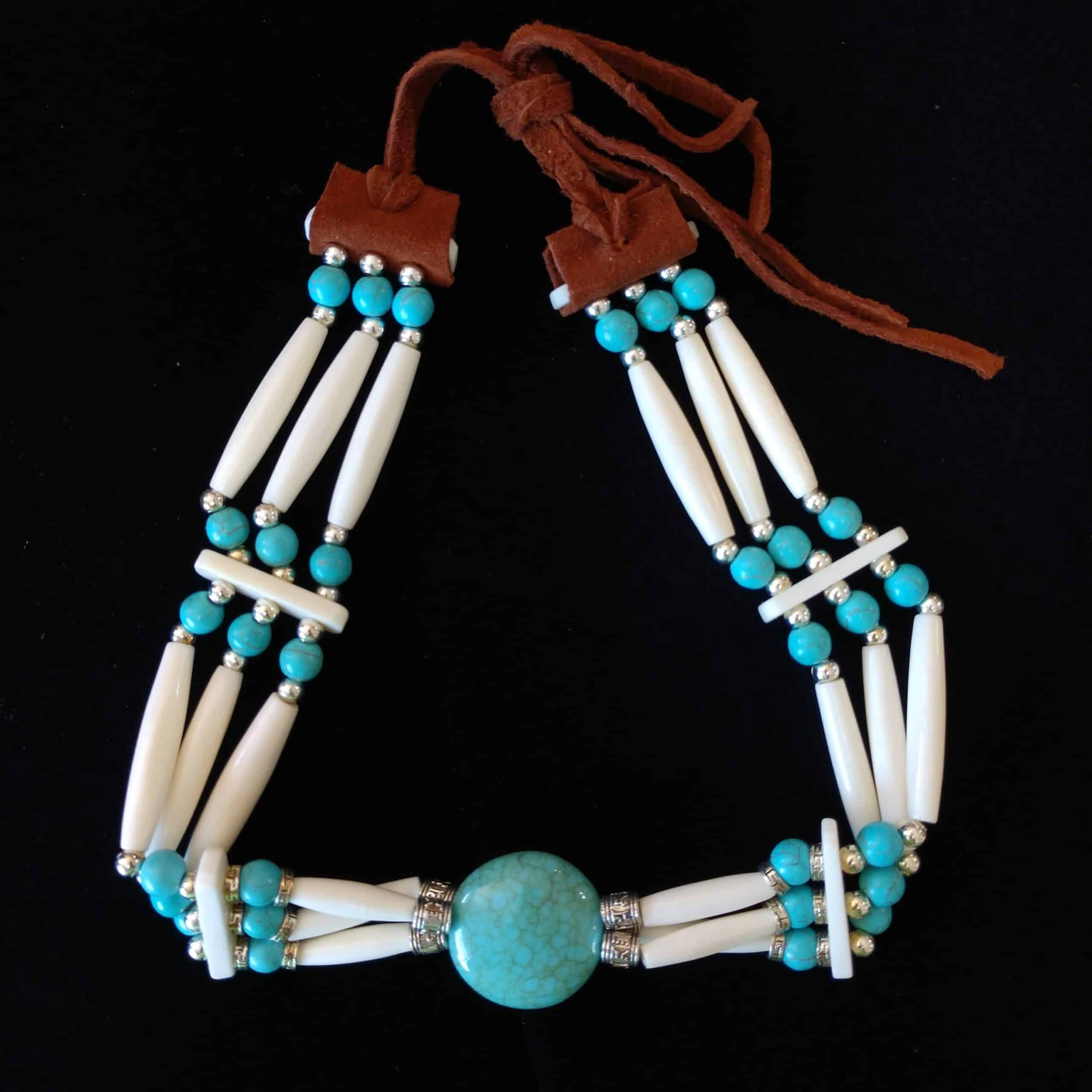 Native American Leather Choker