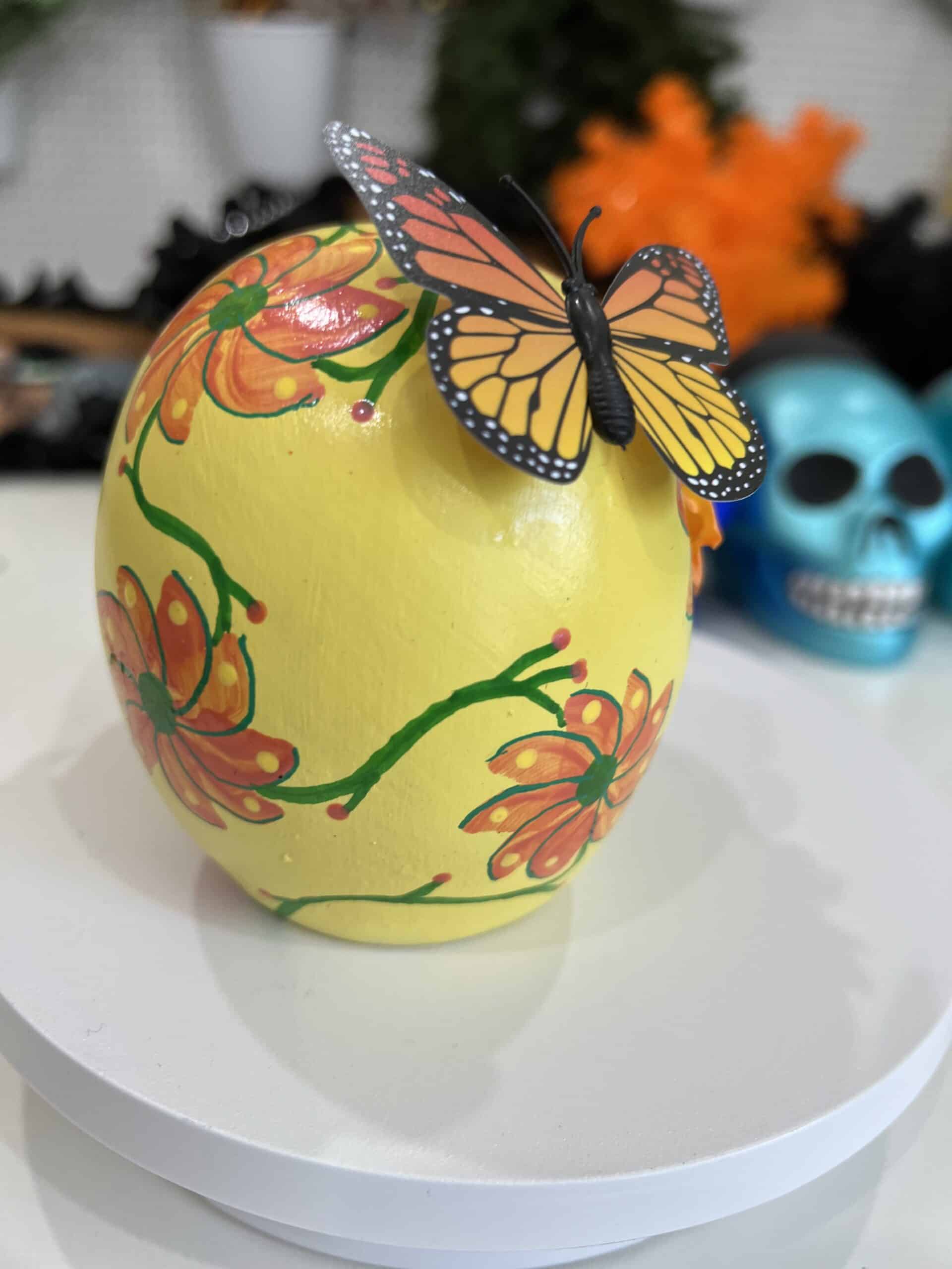 Dia de los Muertos Calaca for your Ofrenda - Yellow, Orange and Green ...