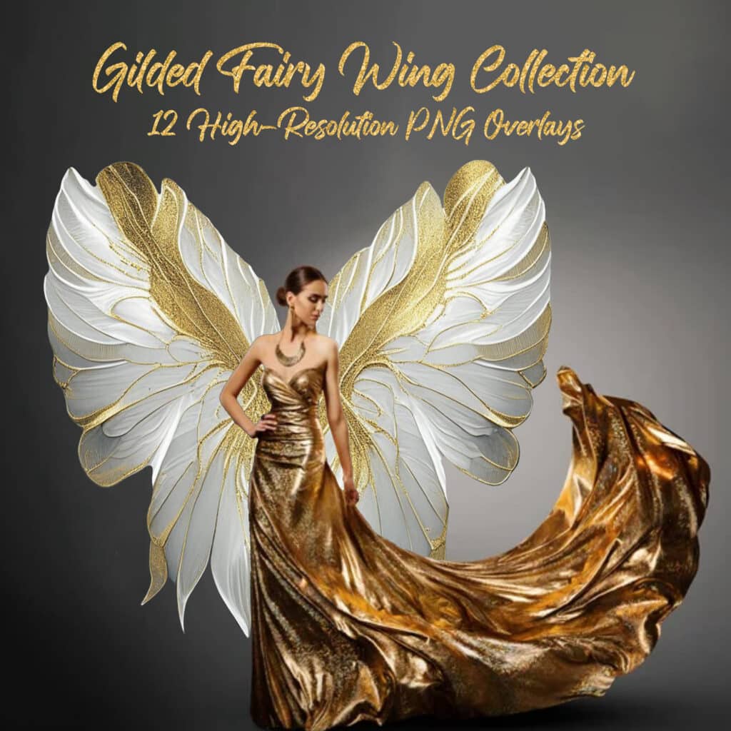 Gilded Fairy Wing Overlays