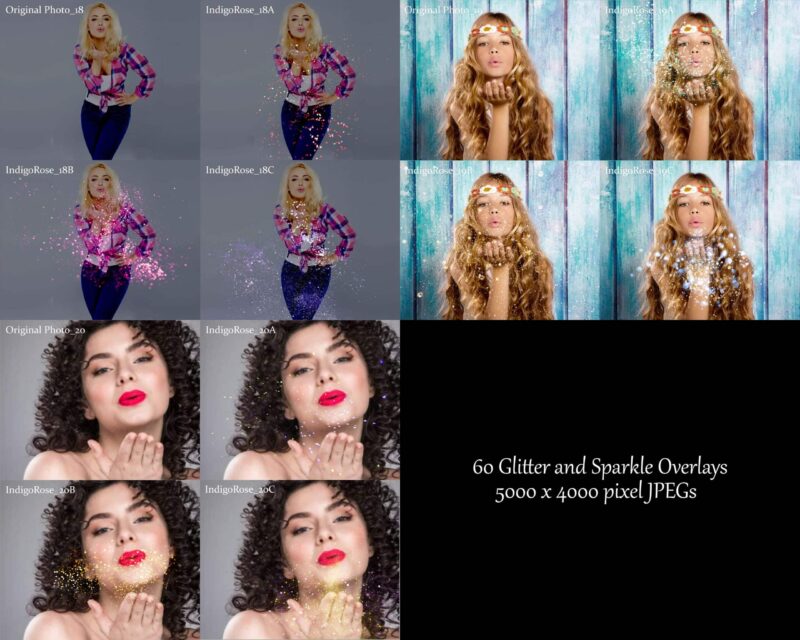 Glitter And Sparkle Overlays