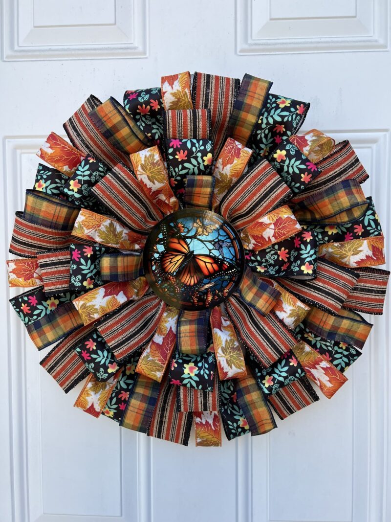 Fall Butterfly Wreath