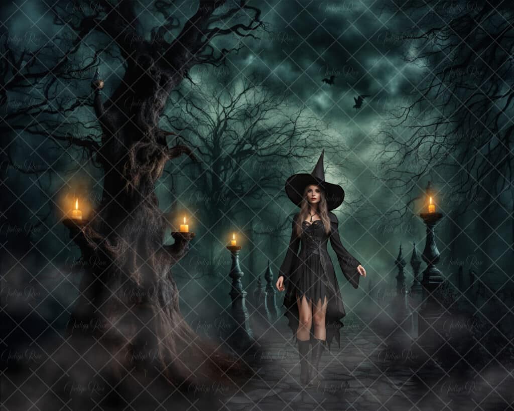 6 Spooky Halloween Digital Backdrops