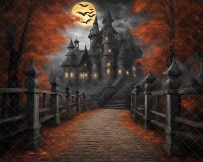6 Spooky Halloween Digital Backdrops