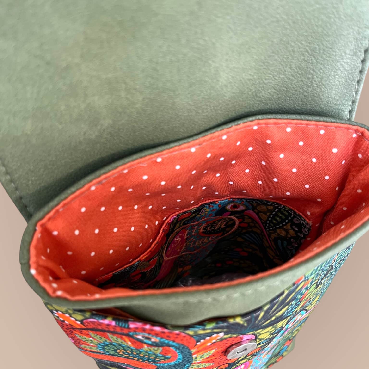 The Cute Vignette Phone Crossbody Bag-Cotton And Faux Leather - My ...