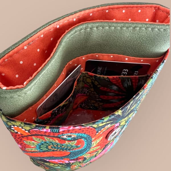 Vignette Phone Crossbody Bag-Cotton and Faux Leather - My Community Made