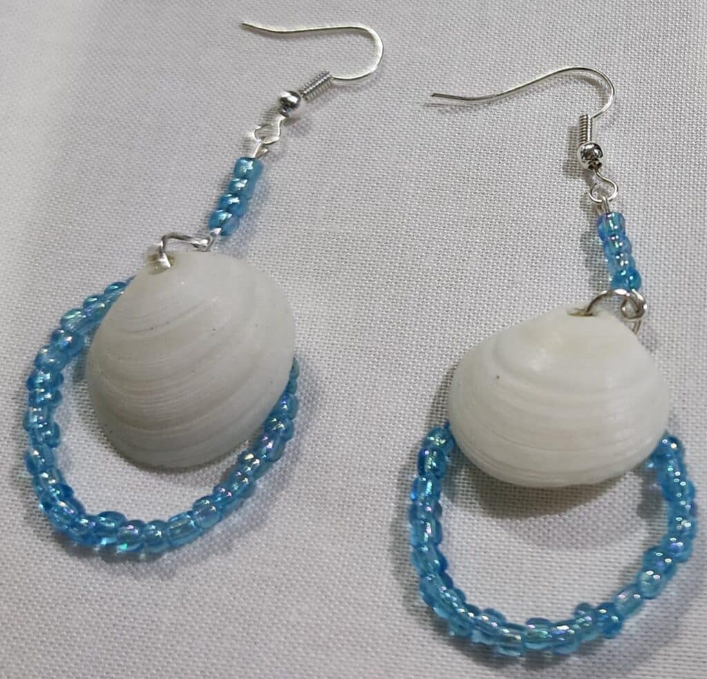 Seashell And Bead Earrings - My Community Made