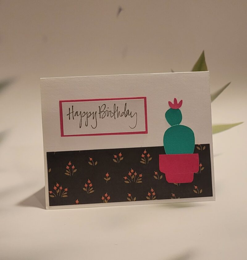 Cactus Birthday Card - My Community Made