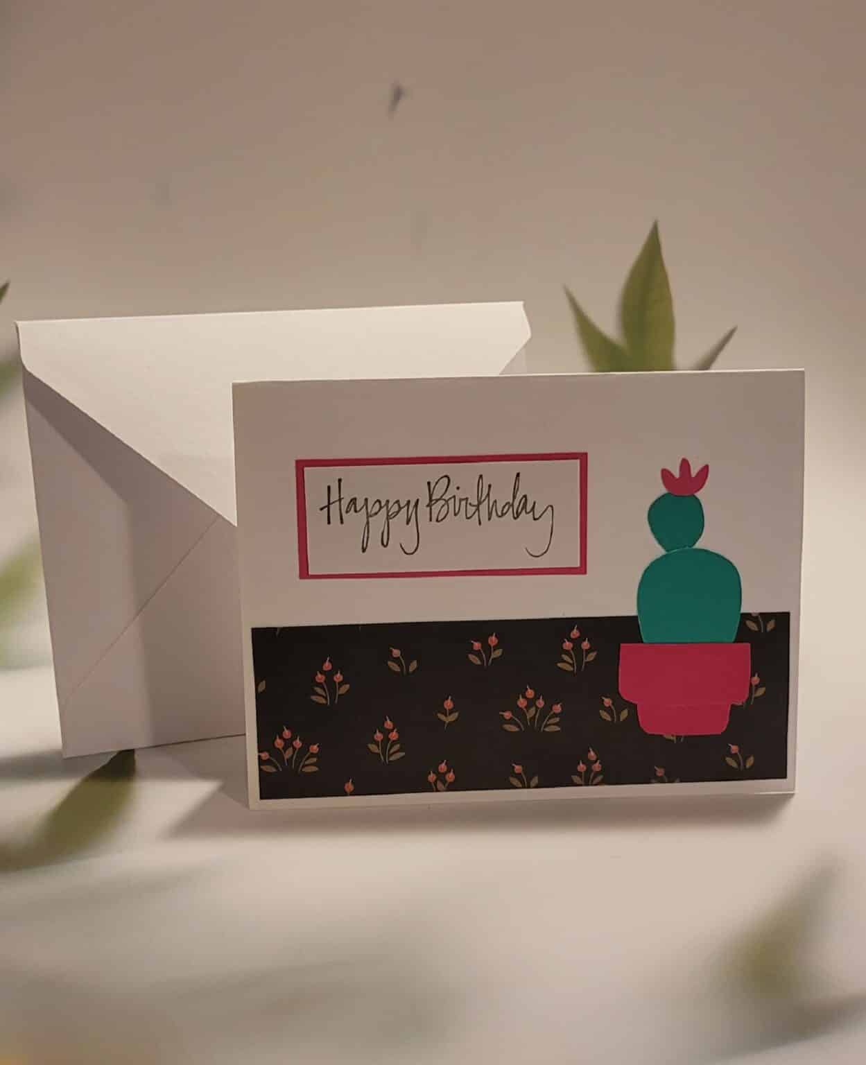 Cactus Birthday Card - My Community Made
