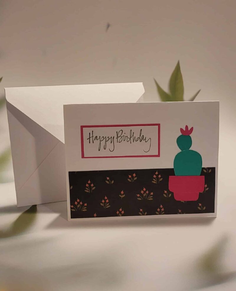 Cactus Birthday Card - My Community Made
