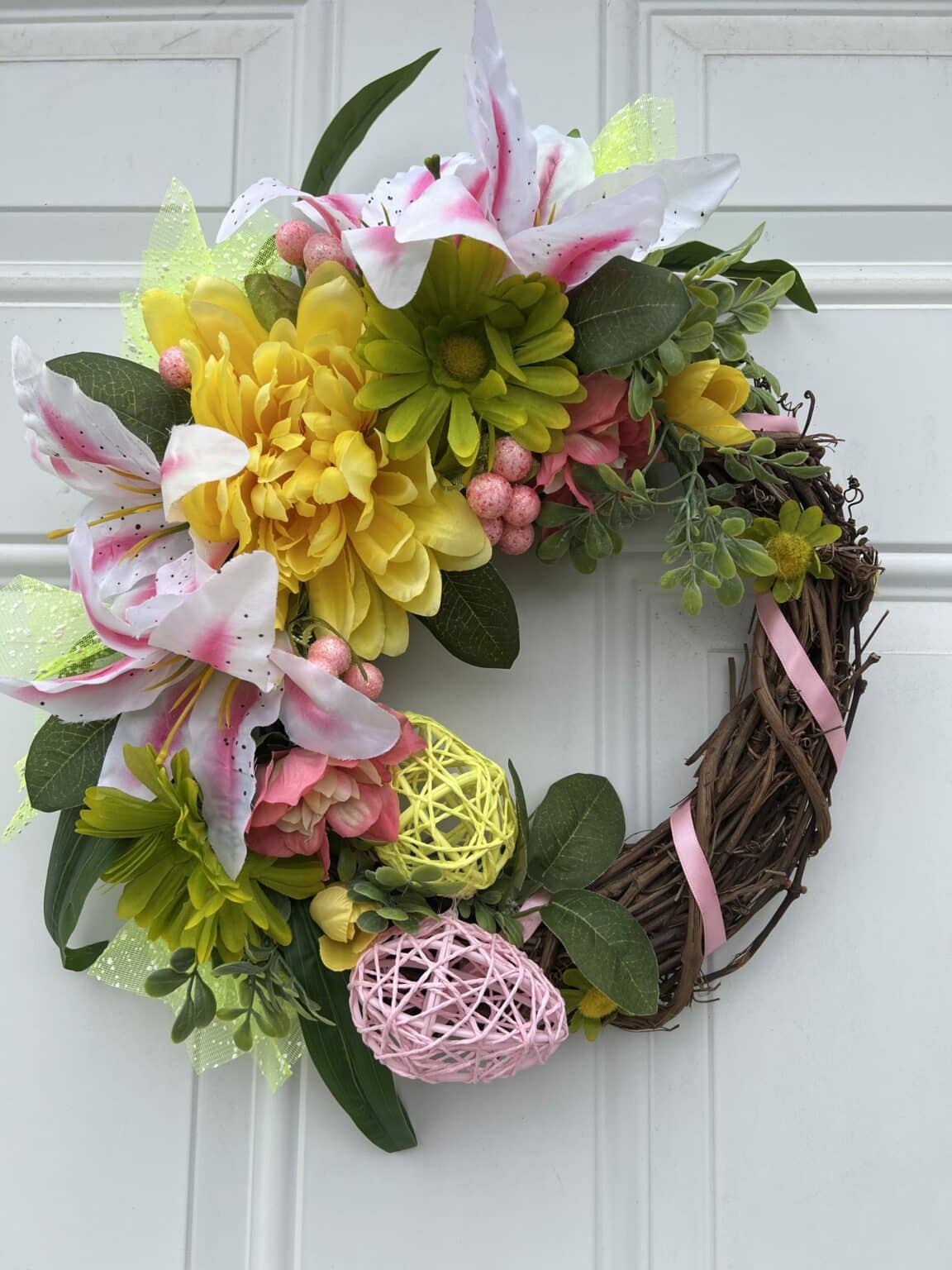 SPRING GRAPEVINE WREATH