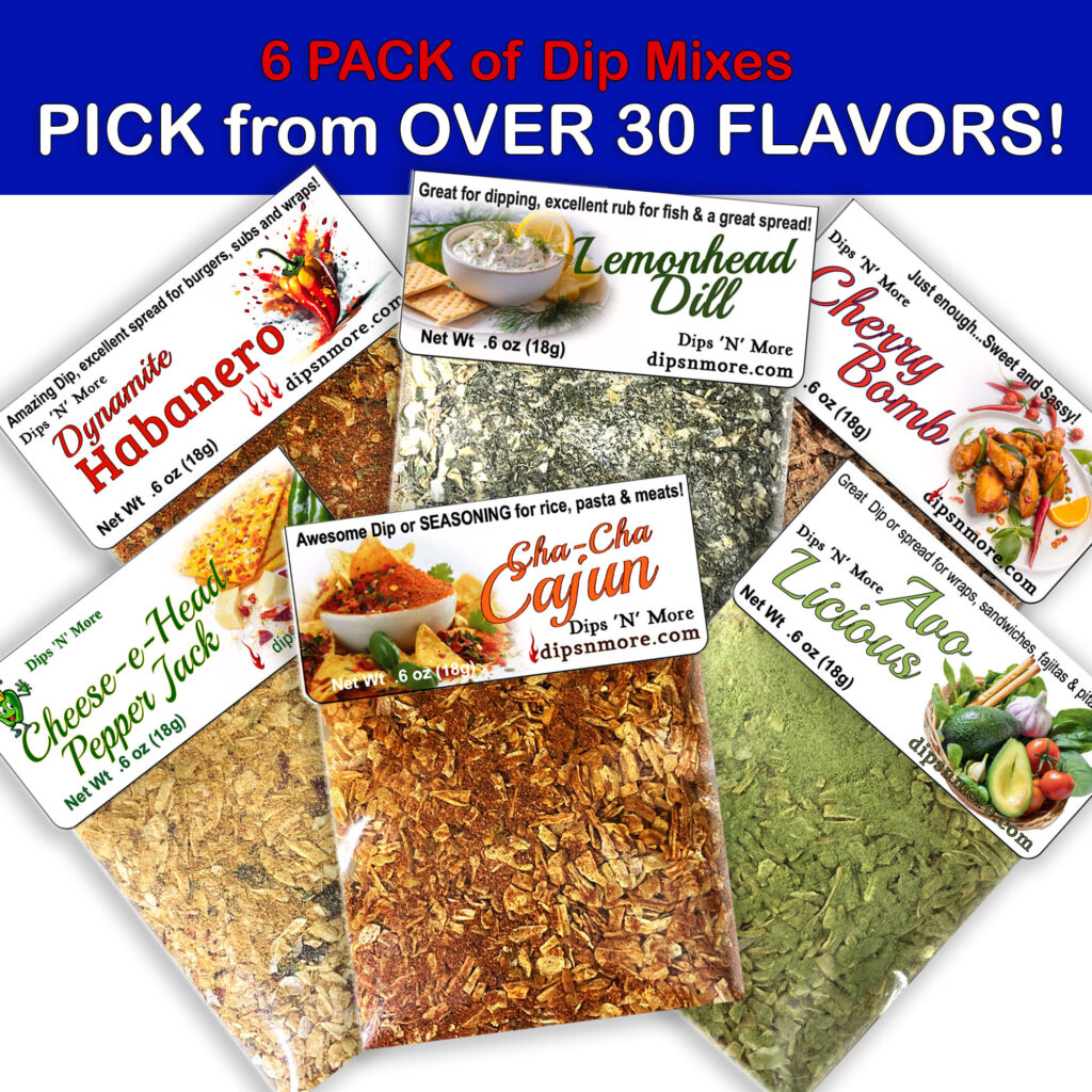 10 Pack Variety Dip Mixes - You Pick The Flavors - My Community Made