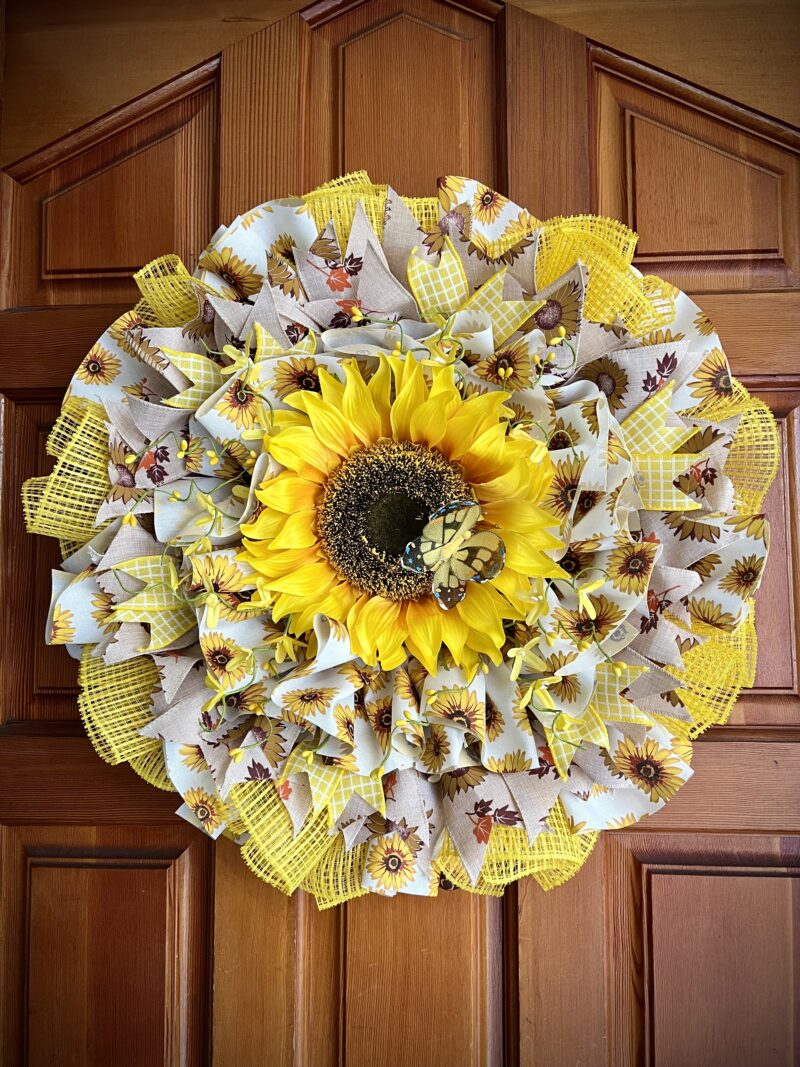 Spring/Summer Sunflower Wreath - Door Decor