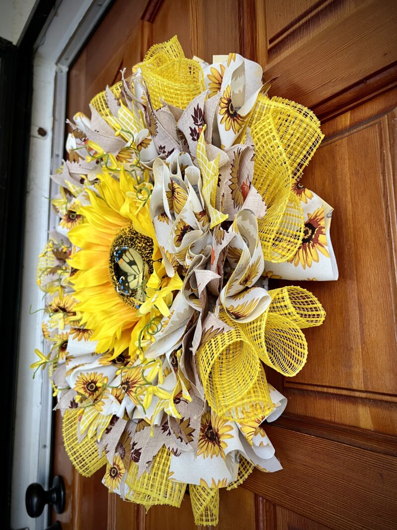 Spring/Summer Sunflower Wreath - Door Decor