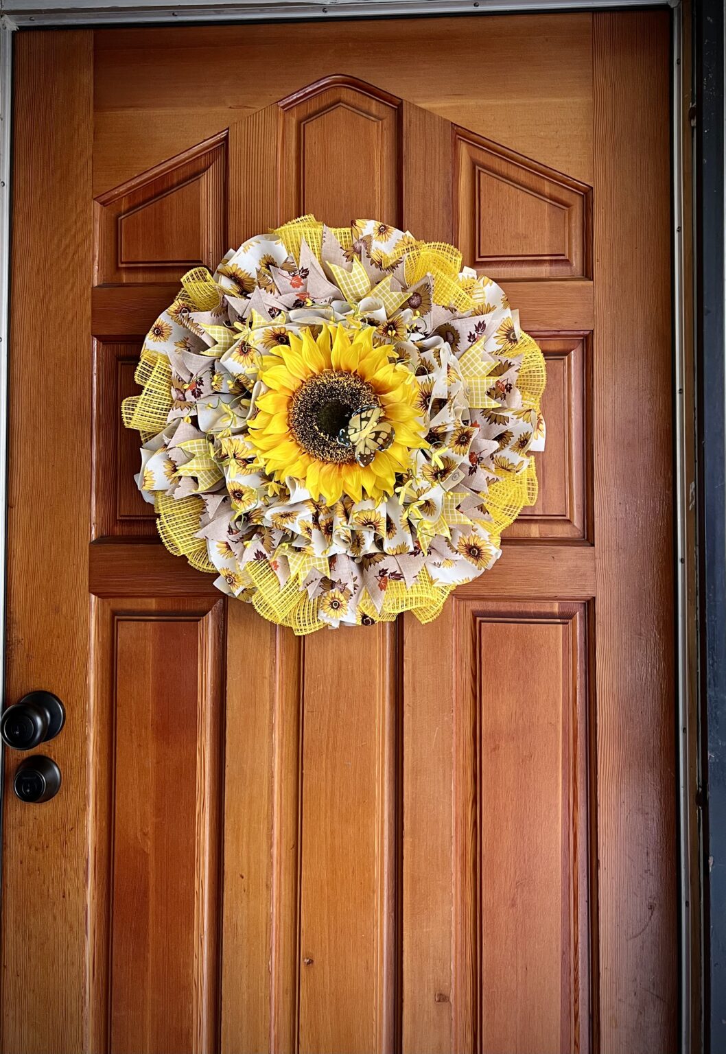 Spring/Summer Sunflower Wreath - Door Decor
