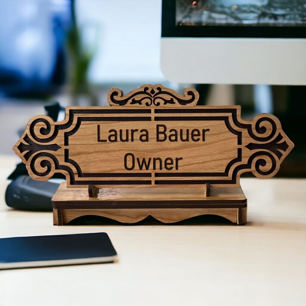 Stunning Name Plate For Desk, Personalized, Custom