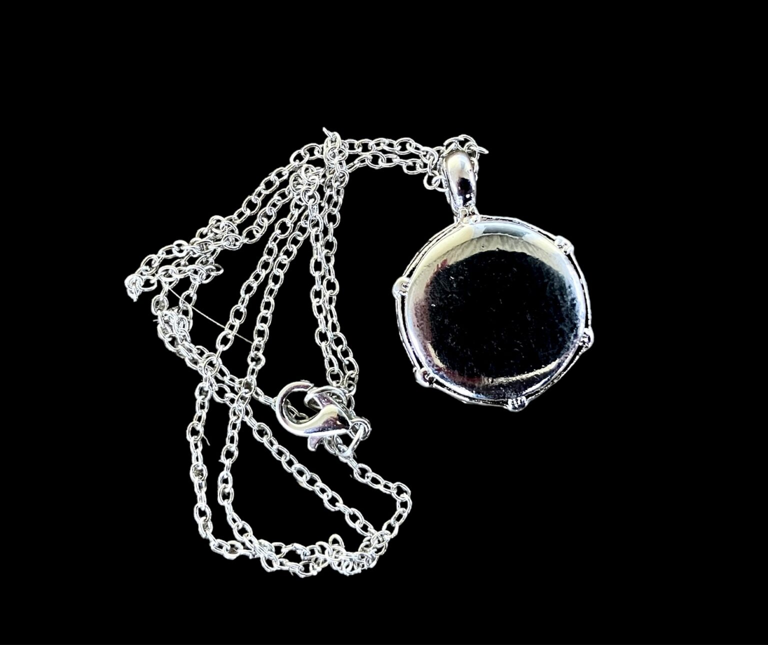 Snare Frame Drum Pendant With Silver Chain Adjustable Necklace - My ...