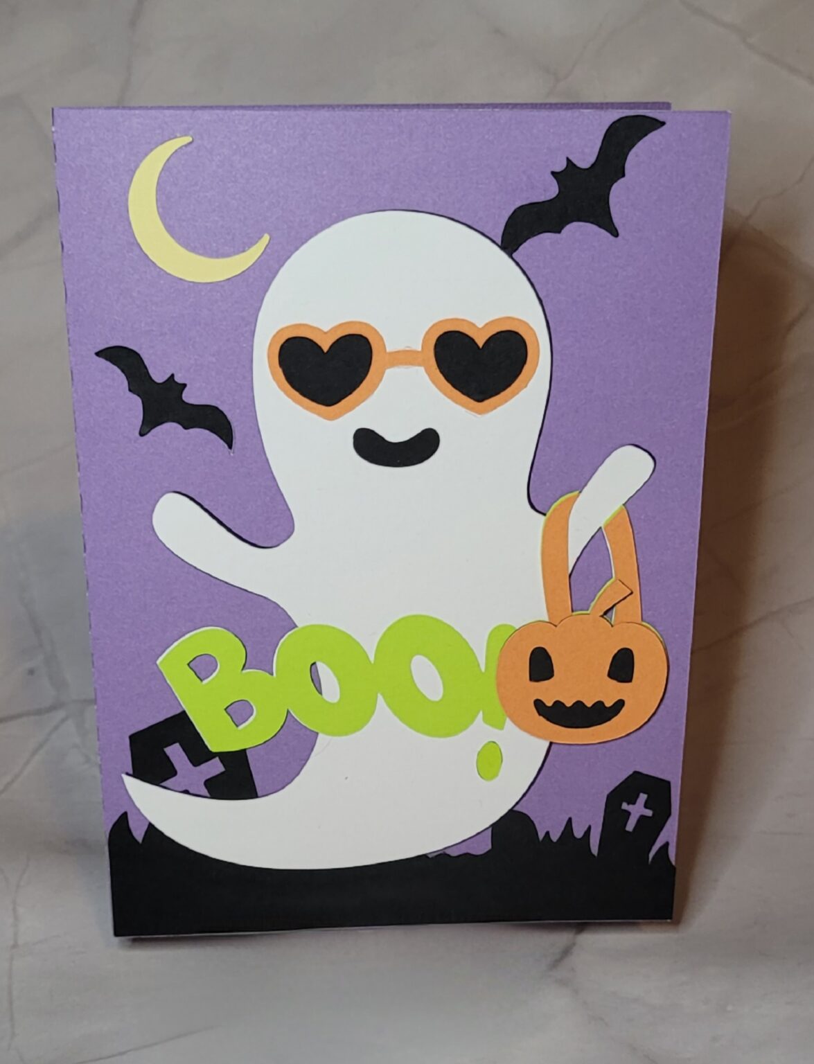Ghost Boo Greeting Card, Scary Fun - My Community Made