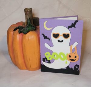 Ghost Boo Greeting Card, Scary Fun - My Community Made