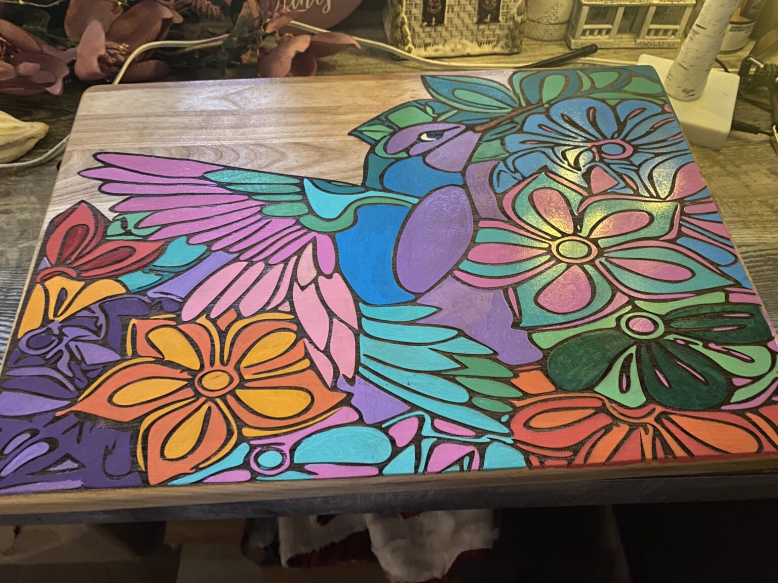 Hand Painted Kitchen Cutting Board - My Community Made