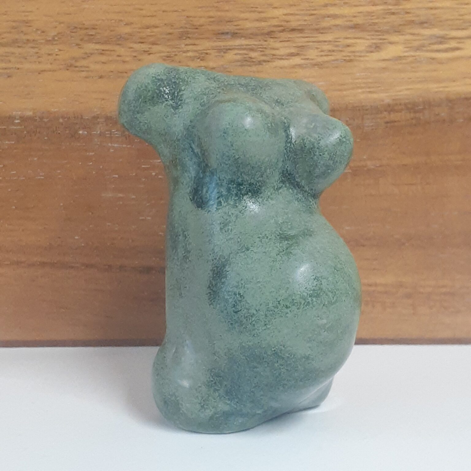 Fertility Icon - Green Pregnant Ceramic Sculpture - My Community Made