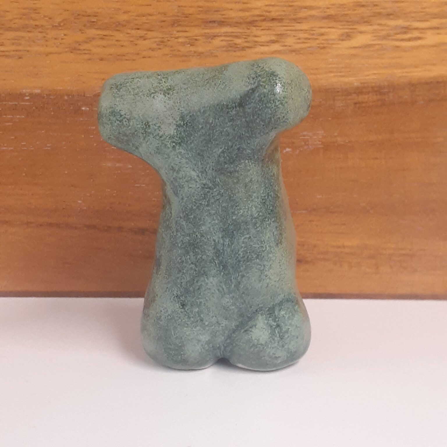 Fertility Icon - Green Pregnant Ceramic Sculpture - My Community Made
