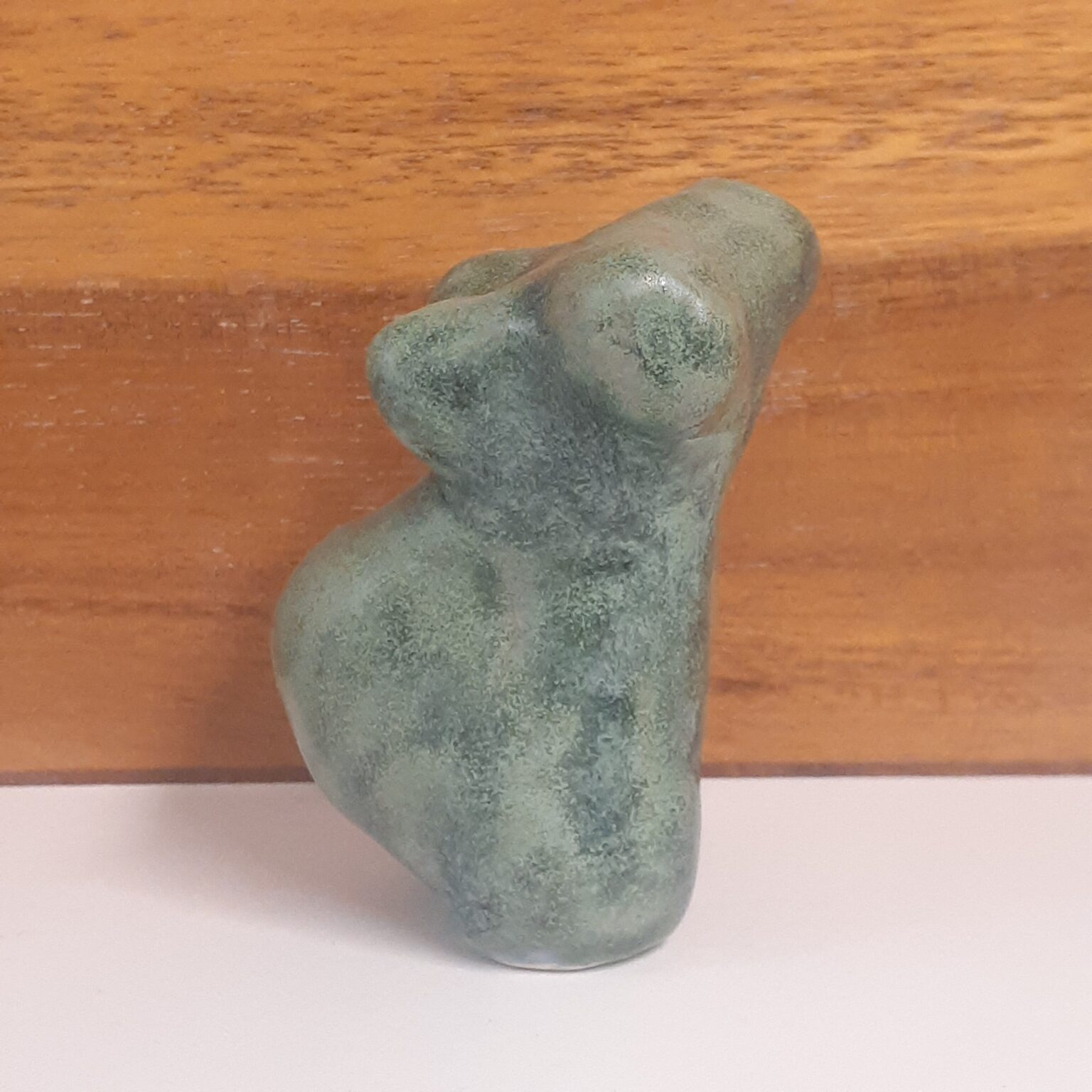 Fertility Icon - Green Pregnant Ceramic Sculpture - My Community Made