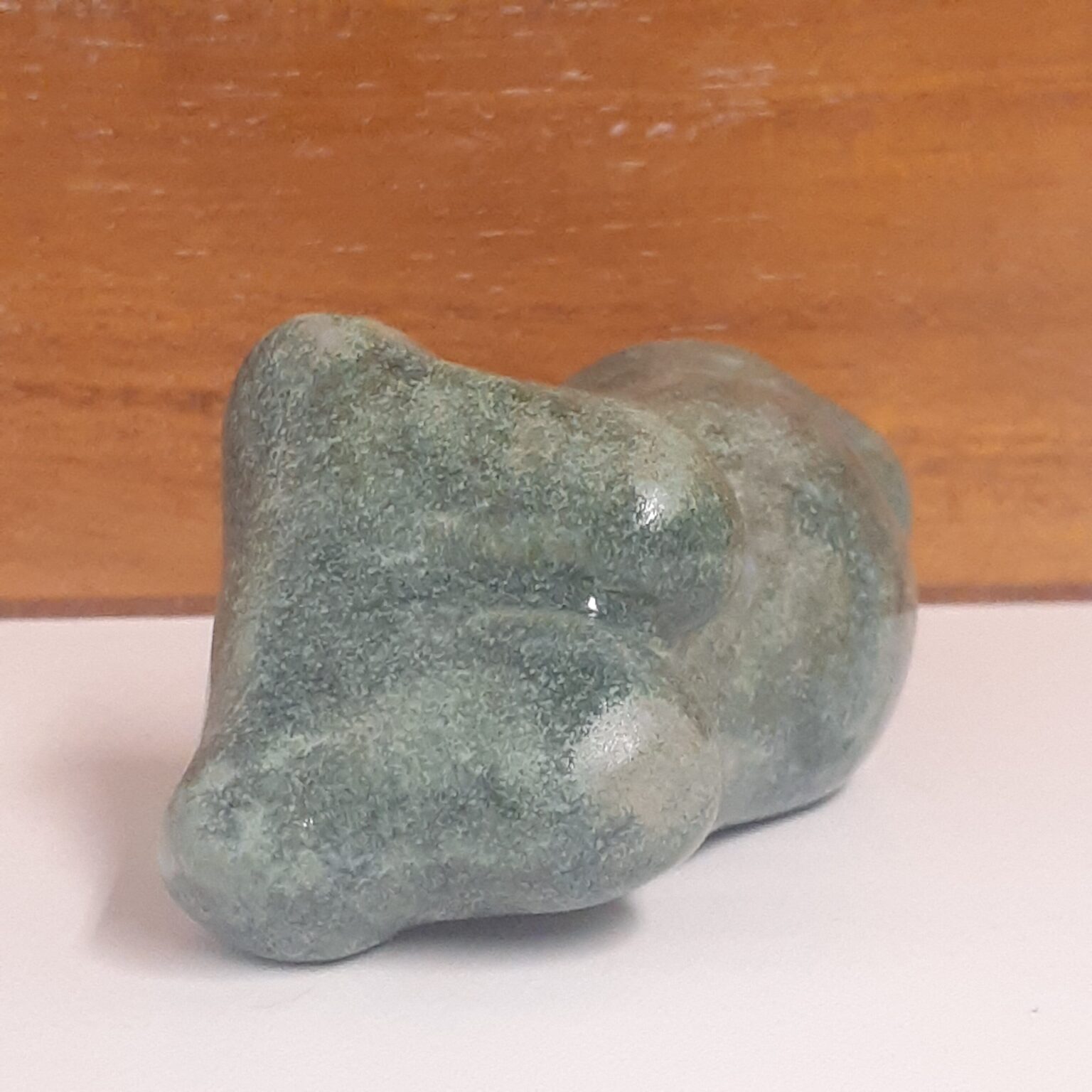 Fertility Icon - Reclining Green Pregnant Ceramic Sculpture - My ...