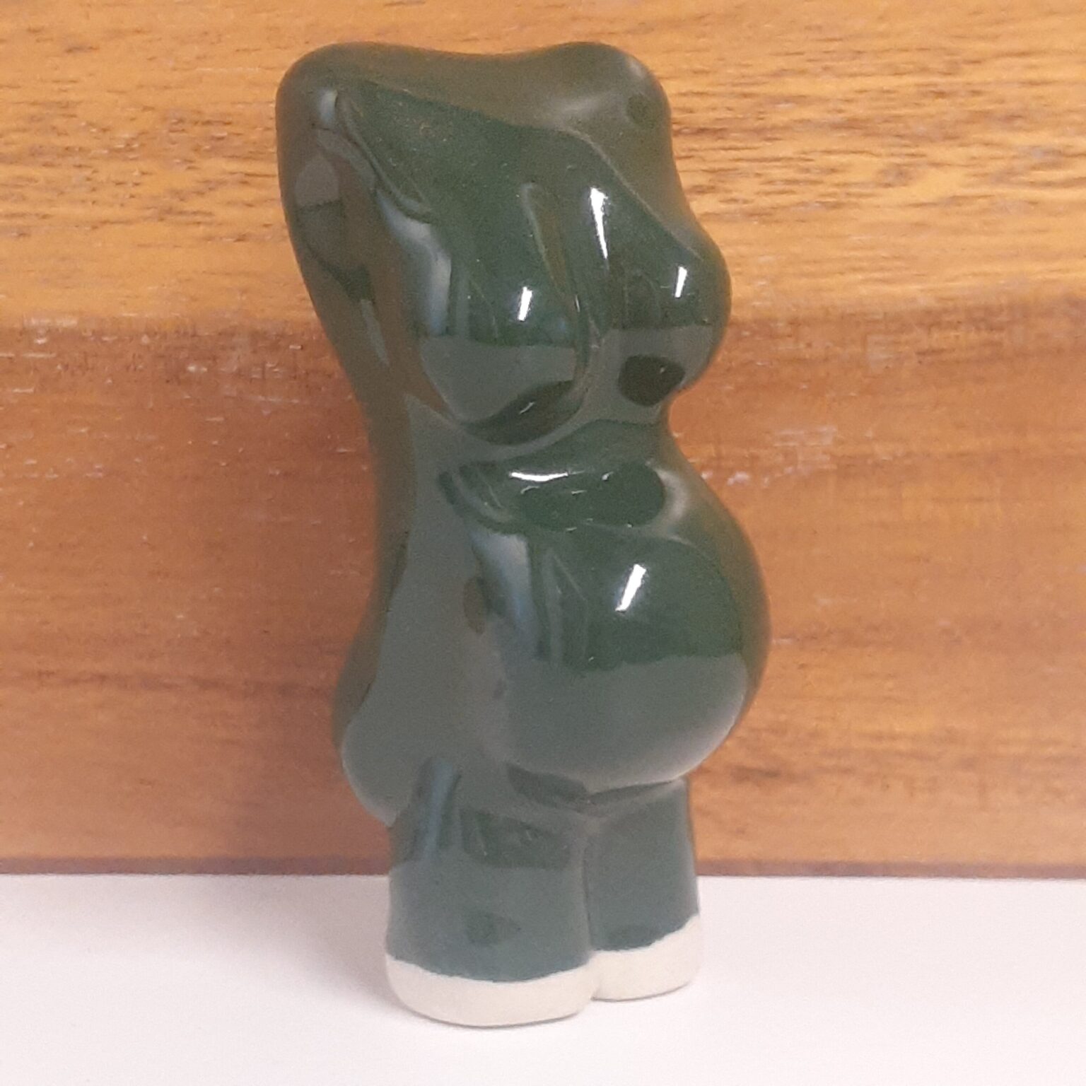 Fertility Icon - Green Pregnant Ceramic Sculpture - My Community Made