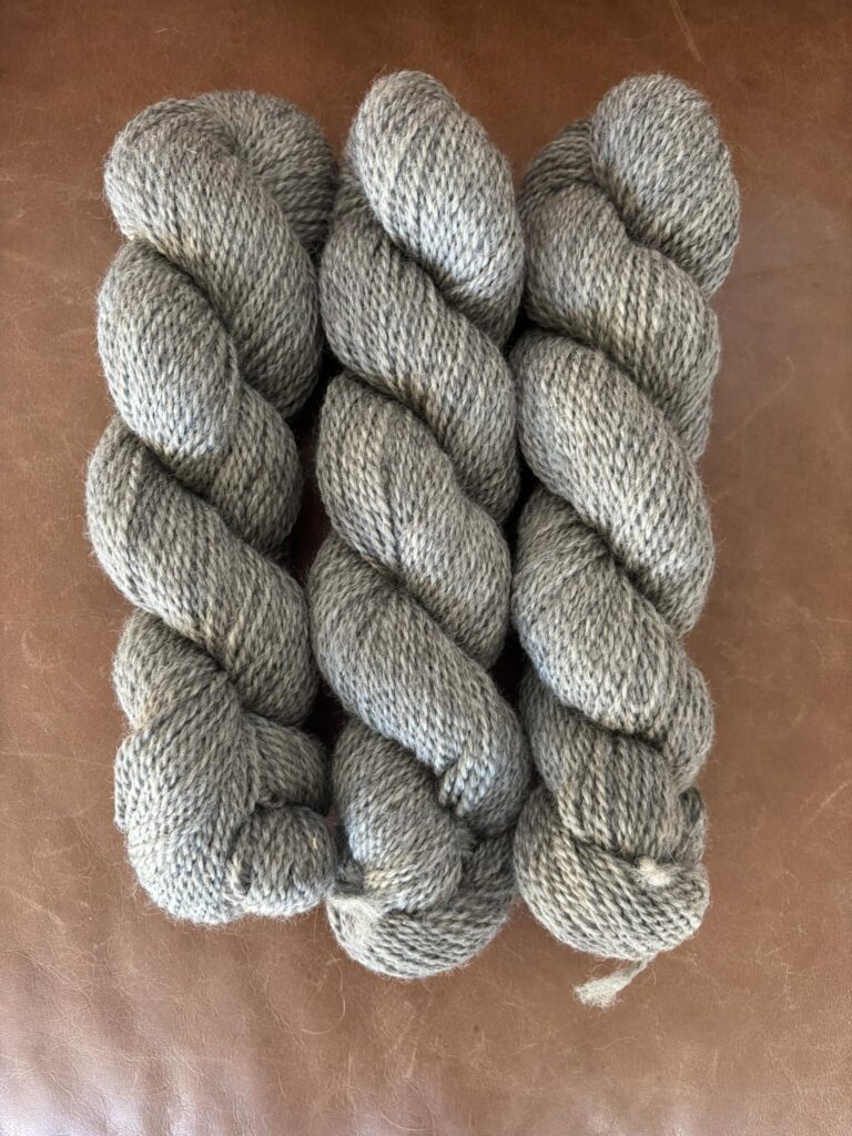 100% Romney Yarn- Natural Grey worsted weight - My Community Made