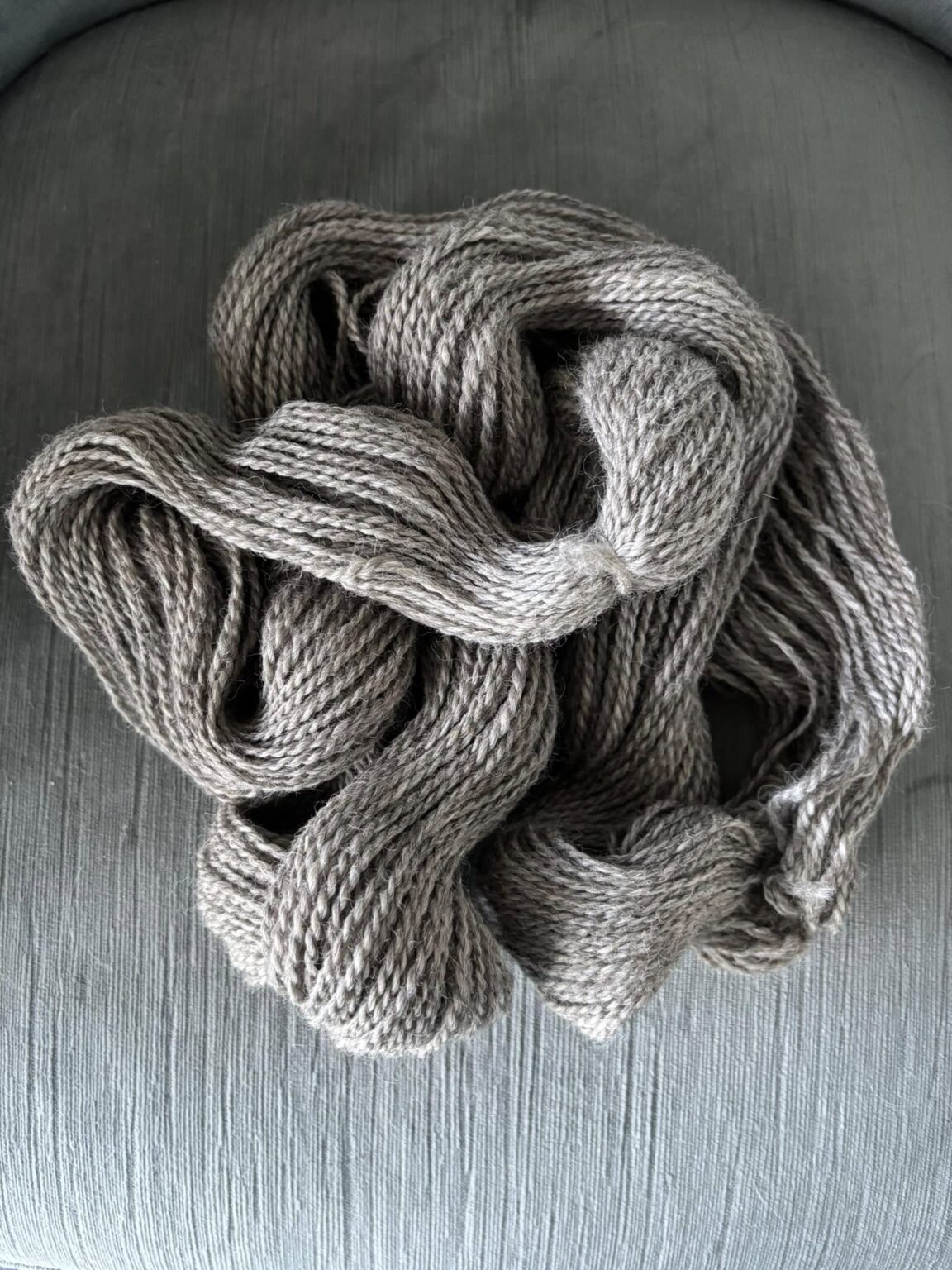 100% Romney Yarn- Natural Grey worsted weight - My Community Made