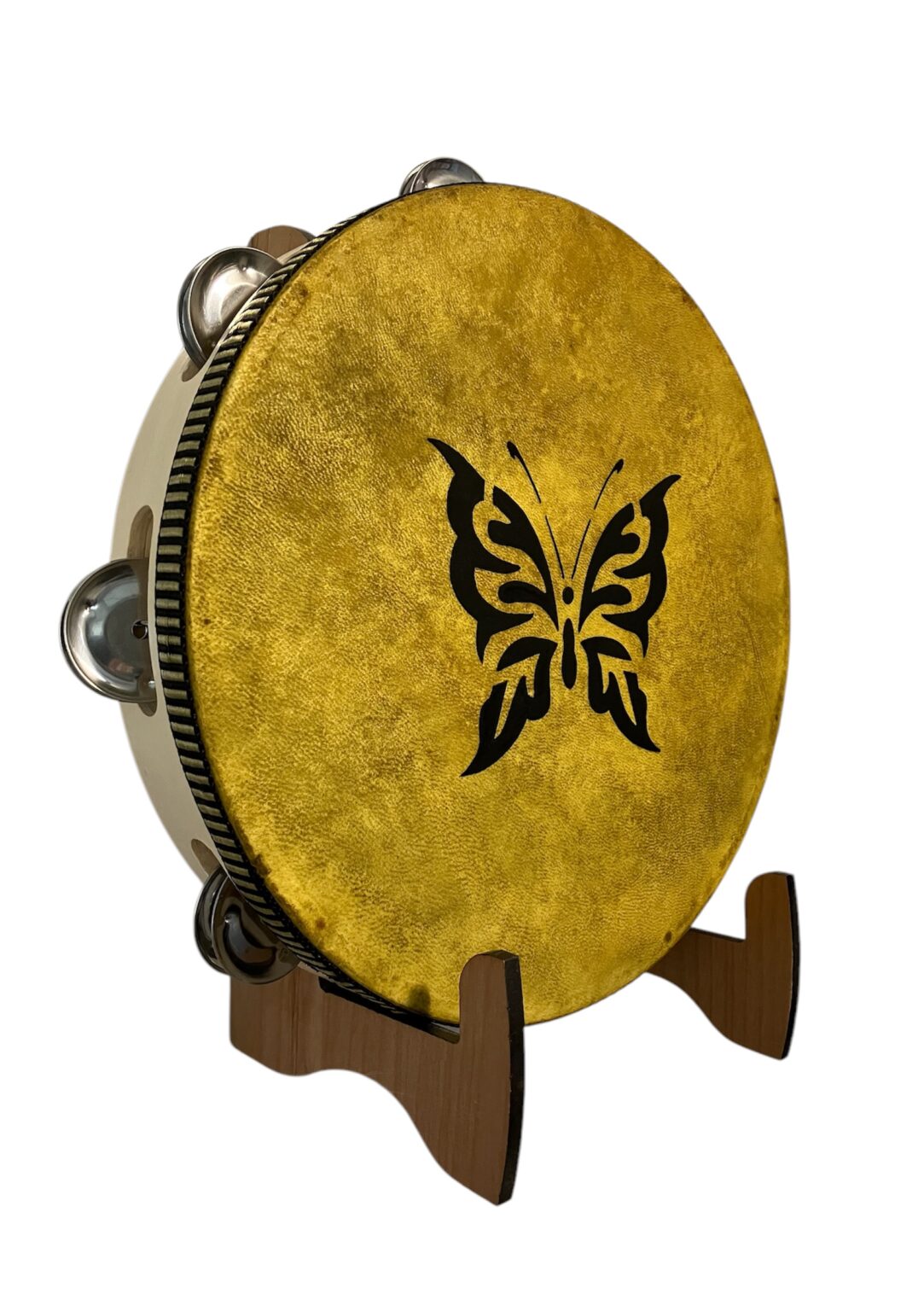 Butterfly Tambourine With Optional Illuminated Display Stand - My ...